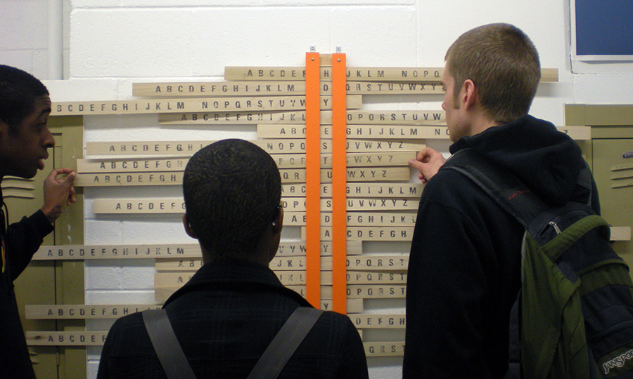 Alphabet Shift/Typographic Installation | EXPERIMENTAL TYPOGRAPHY