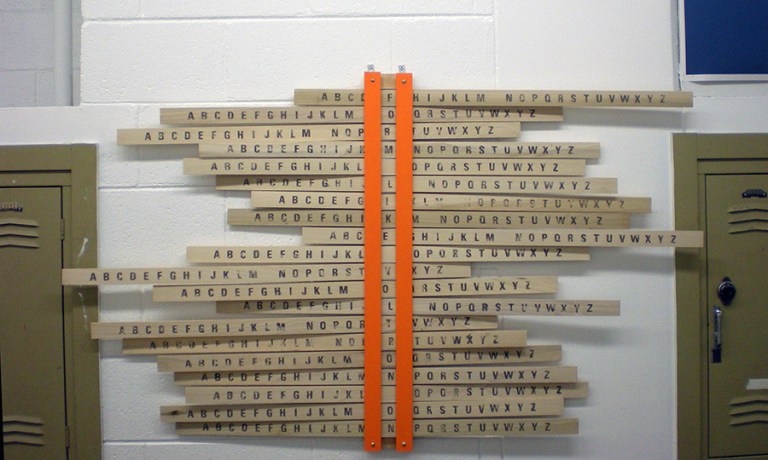 Alphabet Shift/Typographic Installation | EXPERIMENTAL TYPOGRAPHY