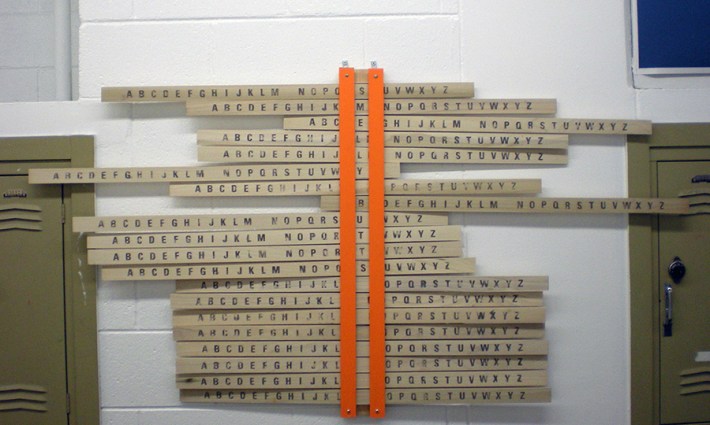 Alphabet Shift/Typographic Installation | EXPERIMENTAL TYPOGRAPHY