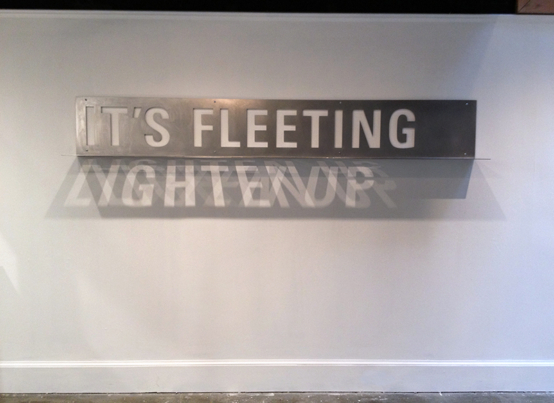 It’s Fleeting/Lighten Up Typographic Installation | EXPERIMENTAL TYPOGRAPHY